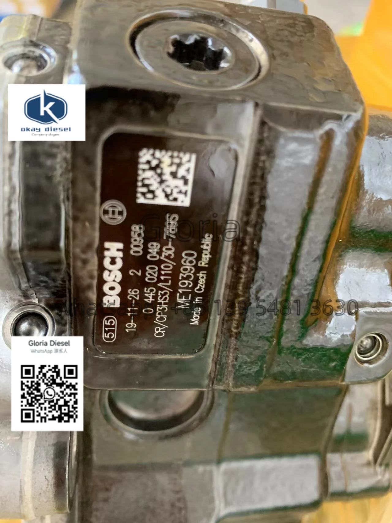 Diesel Injection Fuel Pump 0445020049 For Me193960 - Buy 0445020049 ...