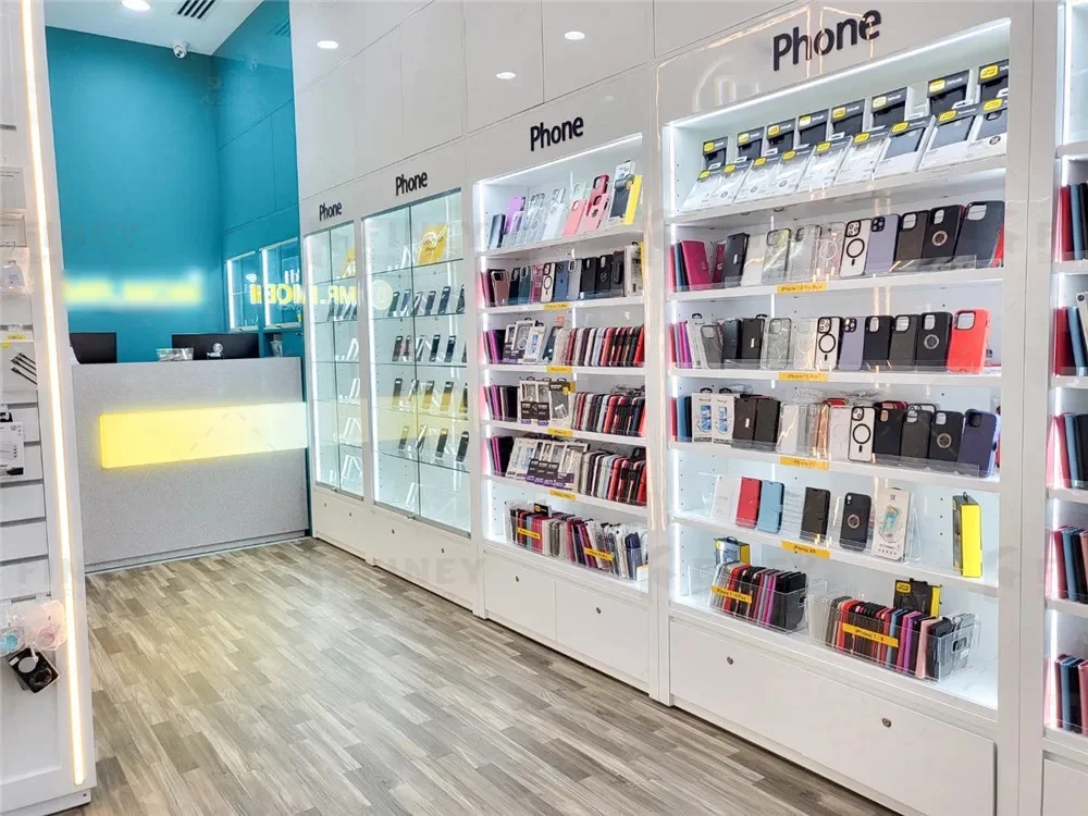 Customize Showroom Cell Phone Store Display Mobile Phone Display Rack ...