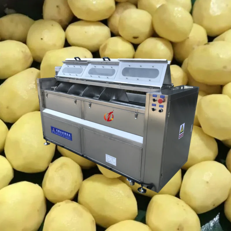 Factory Potato Washing Peeling Machine Potato Washer Peeler Cleaning ...