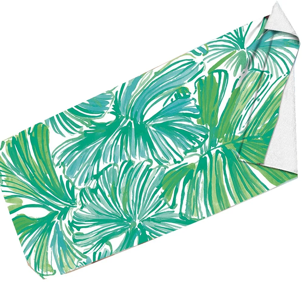 Rectangle Beach Towel With Custom Printed Microfiber Thick Colorful ...