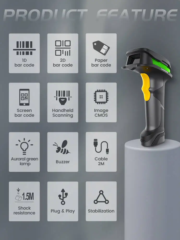 AK-T700 Industrial 2D Barcode Scanner - Precise & Reliable