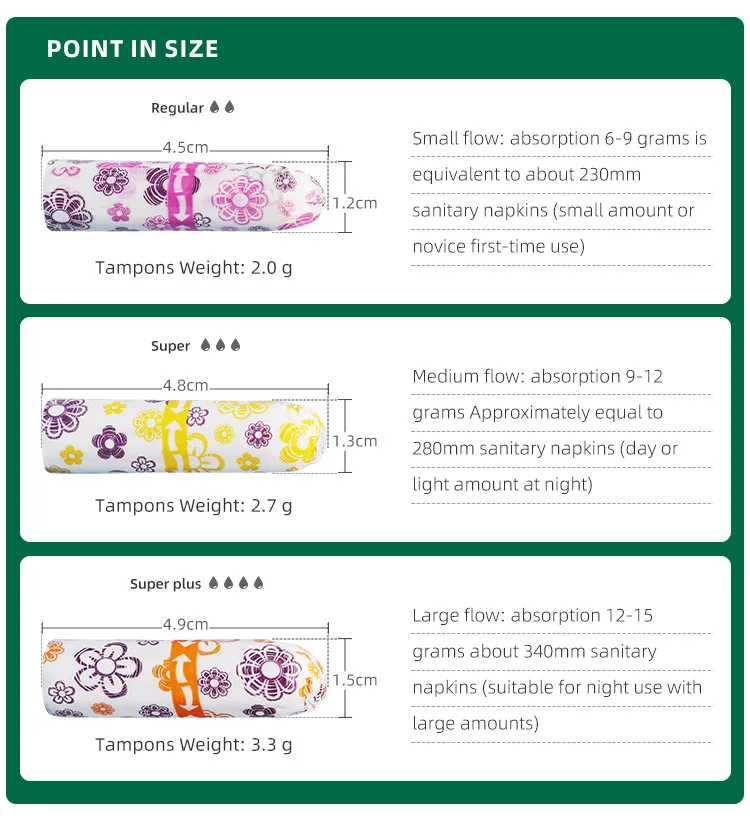 Individually Wrapped Tampons Female Personal Care Tampons Organic - Buy ...