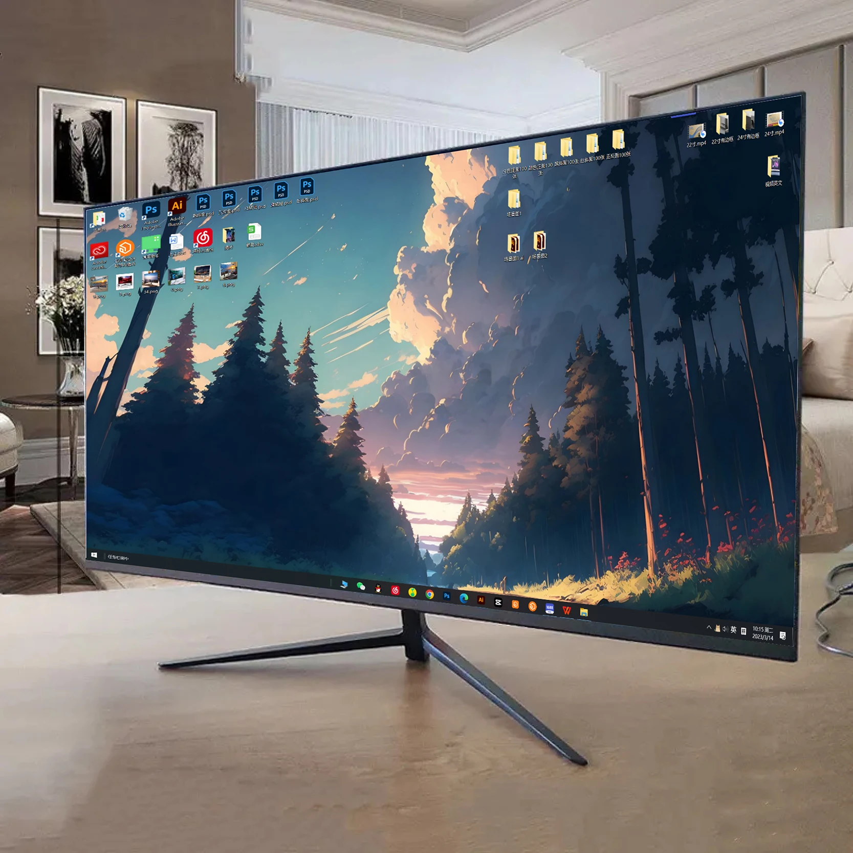 Super Wide Oled Screen Gaming Monitor 4k Hdr 144hz Curved Inch Gaming ...