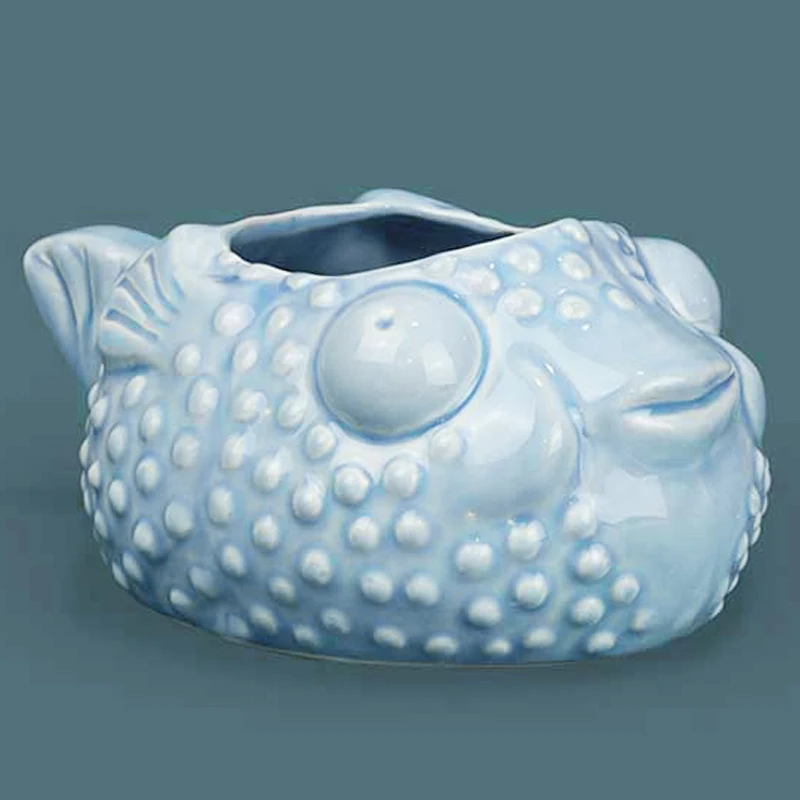 Custom Hawaiian Ceramic Cocktail Volcano Bowl Decorative Summer Beach ...