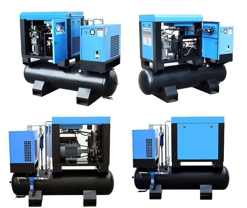 20hp 15kw 10bar Direct Drive Combined Screw Air Compressor With 350 ...