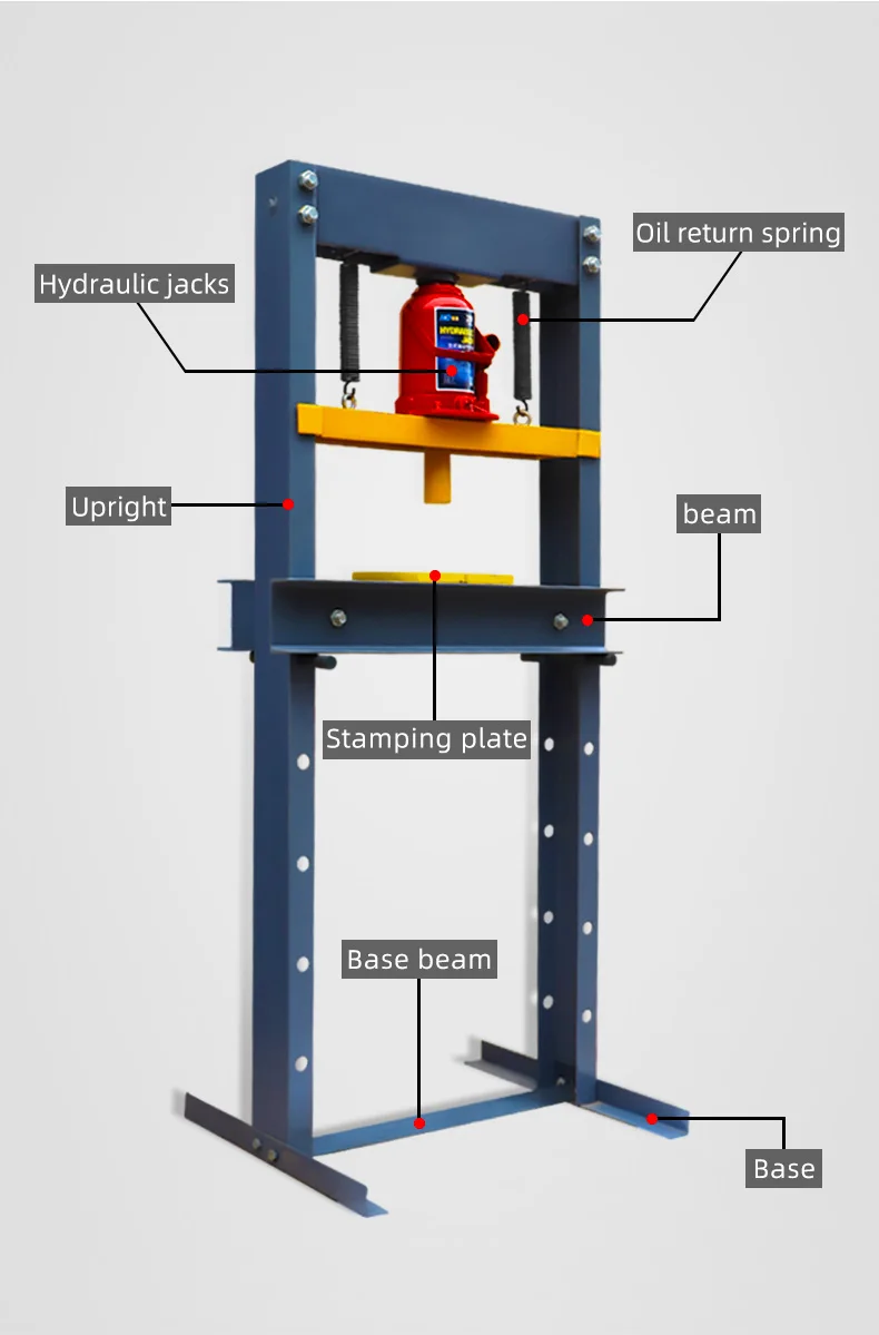 6 Ton Pneumatic Manual Hydraulic Workshop Press Machine