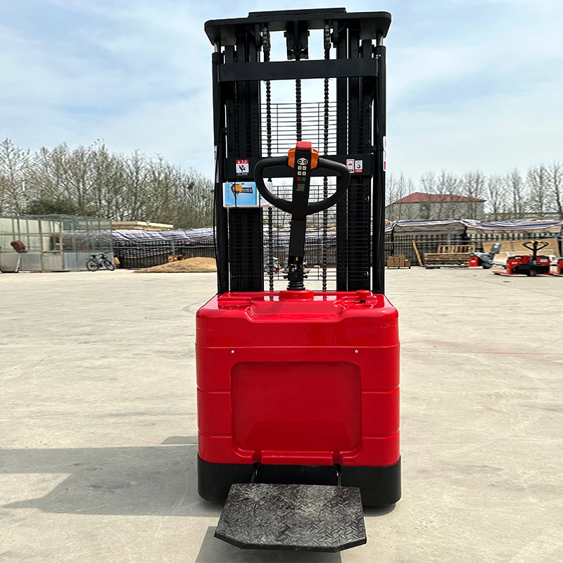 HOT Electric Pallet Stacker Forklift Semi/full Electric Self-loading ...