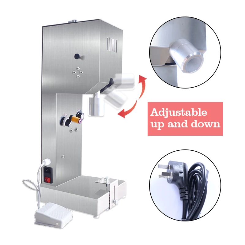 Small Electric Plastic Glass Bottle Cans Jar Screwing Capping Sealing ...