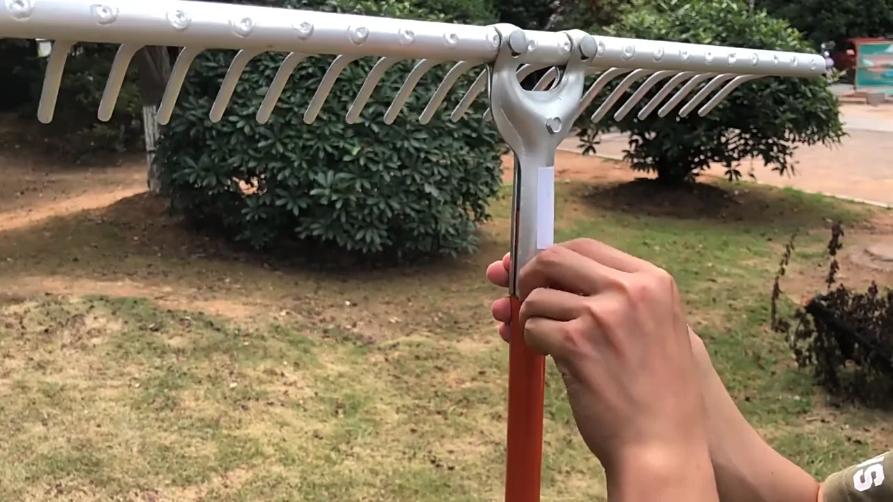 One99 22 Teeth Orange Big Triangle Plastic Garden Leaf Rake Head - Buy ...