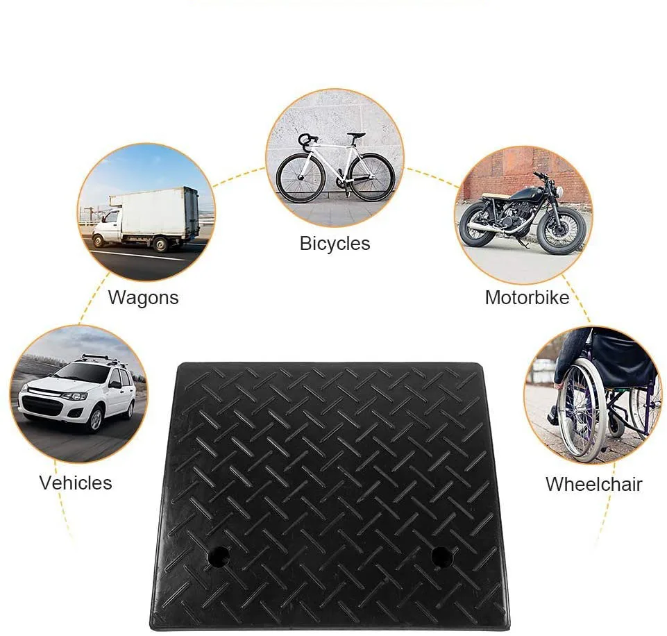 Durable Car Parking Wheel Stopper - Plastic Curb Ramp