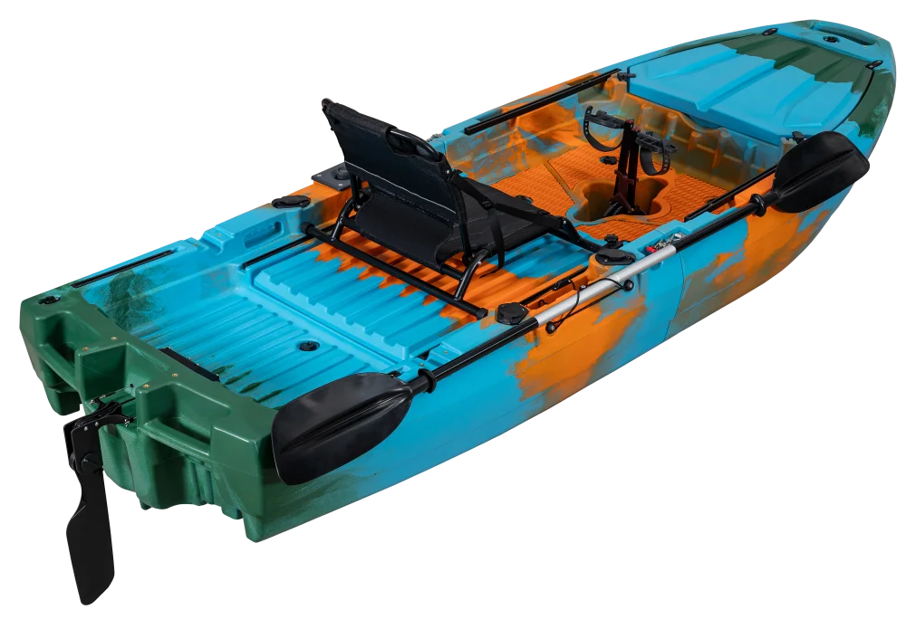 High Quality 10ft Modular HDPE Kayak for Single Pedal Fishing Ocean ...