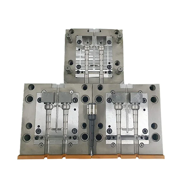 Customized Double Sliding Injection Mold One Upper Mold Two Lower Molds ...