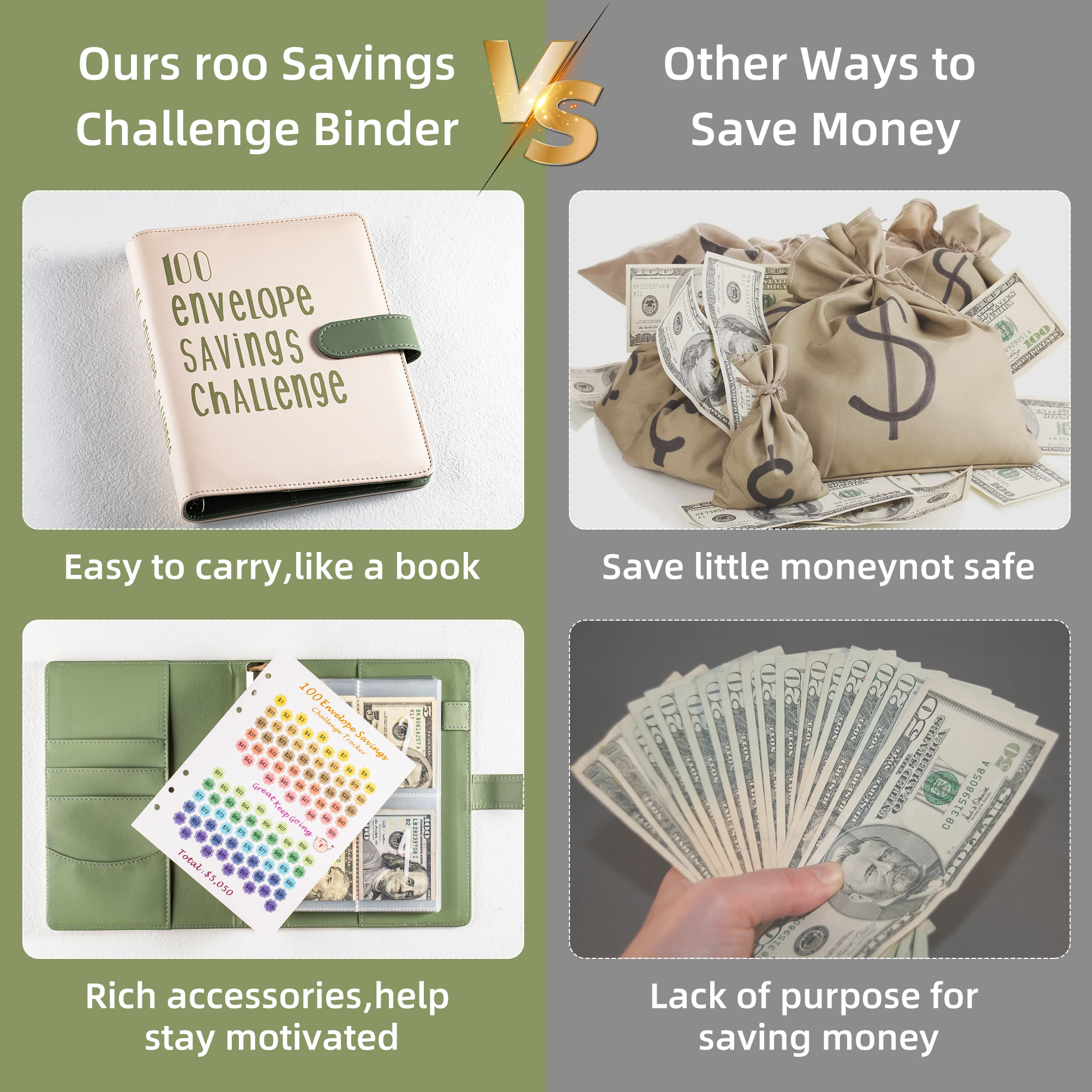 100 Envelope Savings Challenge Low Income Savings Challenge Book Budget ...