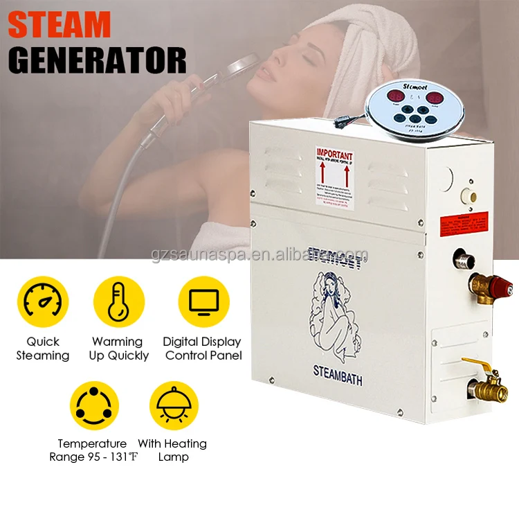 Sauna Steam Engine - Wet Steam Bath Machine for Home