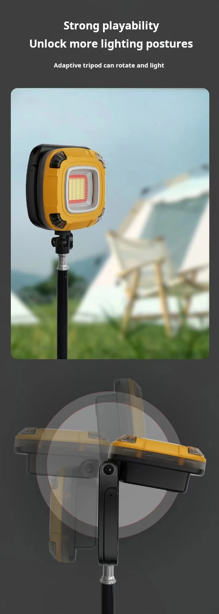 Jumon Mini Cob Bright Light Magnetic Suction Work Lamp Multifunctional ...