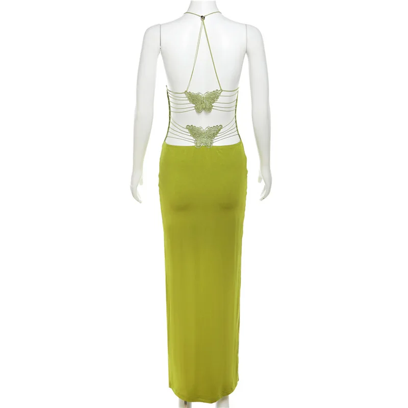 FS12140D Women Sexy Halter Backless Trendy Print Dress| Alibaba.com