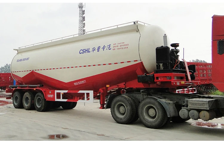 60 Ton Tanker Storage Tank Dry Powder Bulk Cement Trailers