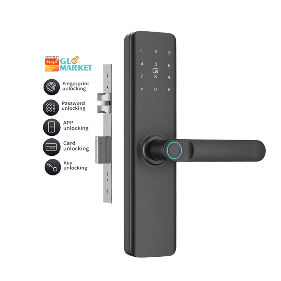 Glomarket Security Biometric Fingerprint Handle Lock Interior ...