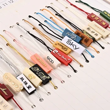 Custom Snap Label Fasteners Embossed Logo Swing Loop Hang Tags Seal ...