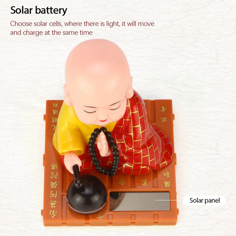 Home Office Desk Car Garden Ornament Crafts Gift Car Products Solar ...