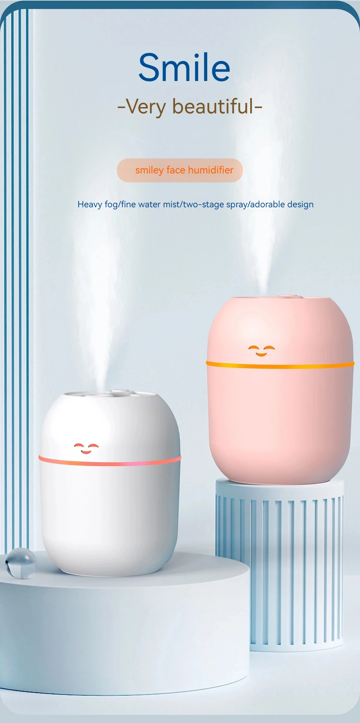 Portable Mini Ultrasonic Atomizer Electric Usb Air Humidifier With ...