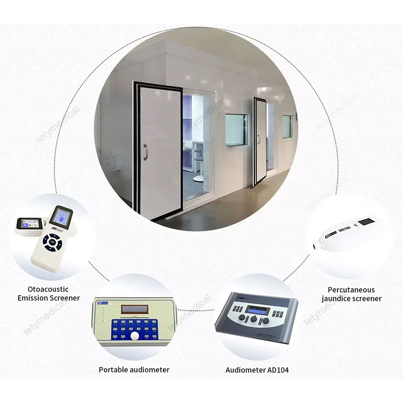 ENT Clinic Medical Audiometer Hearing Test Room - Sound Proof