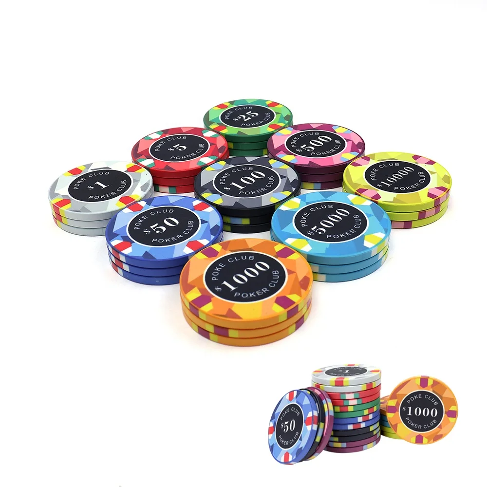 Custom 10g Ceramic Poker Chips - 39mm Casino Chips with Your Logo ...