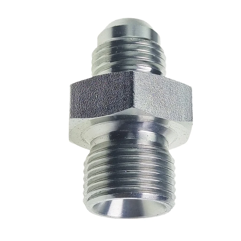 Stainless Steel Carbon Steel Din Standard Straight Flare Pipe Fittings Jic Metric Male Ed Ring ...