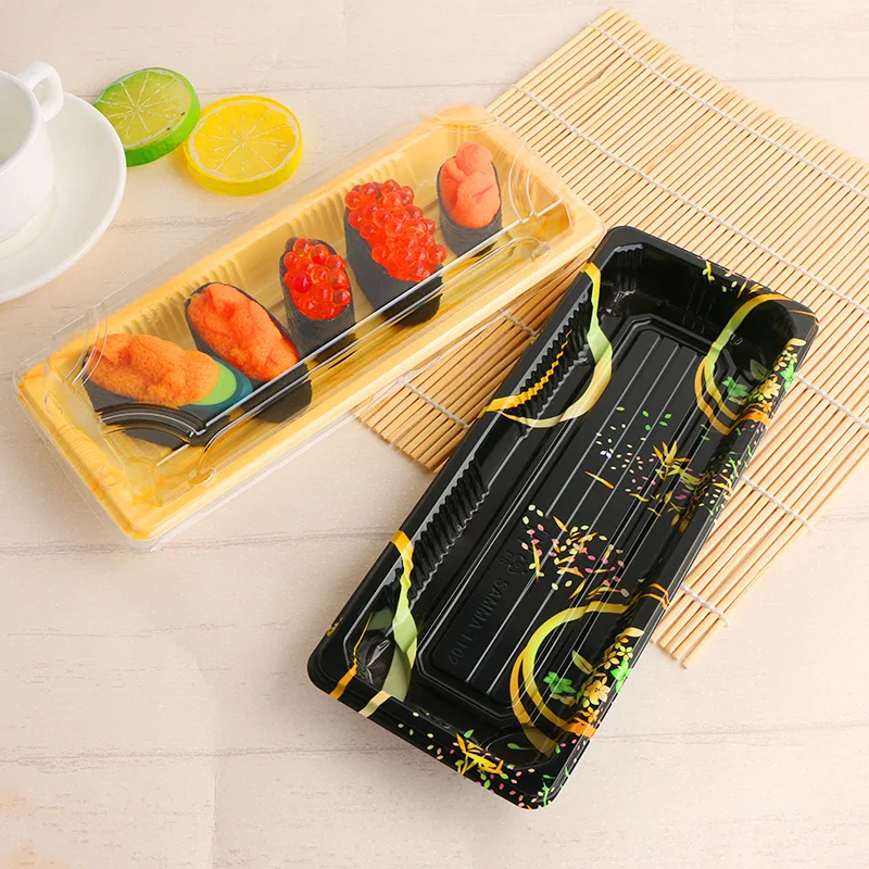 Plastic Sushi Packaging Box Sushi Take Out Container Sushi Packing Tray ...