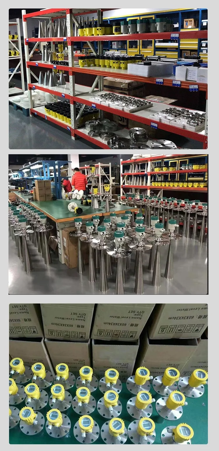 Submersible Level Gauge Hydrostatic Level Transmitter 4 20ma With Lcd Display Ptfe Cable Type