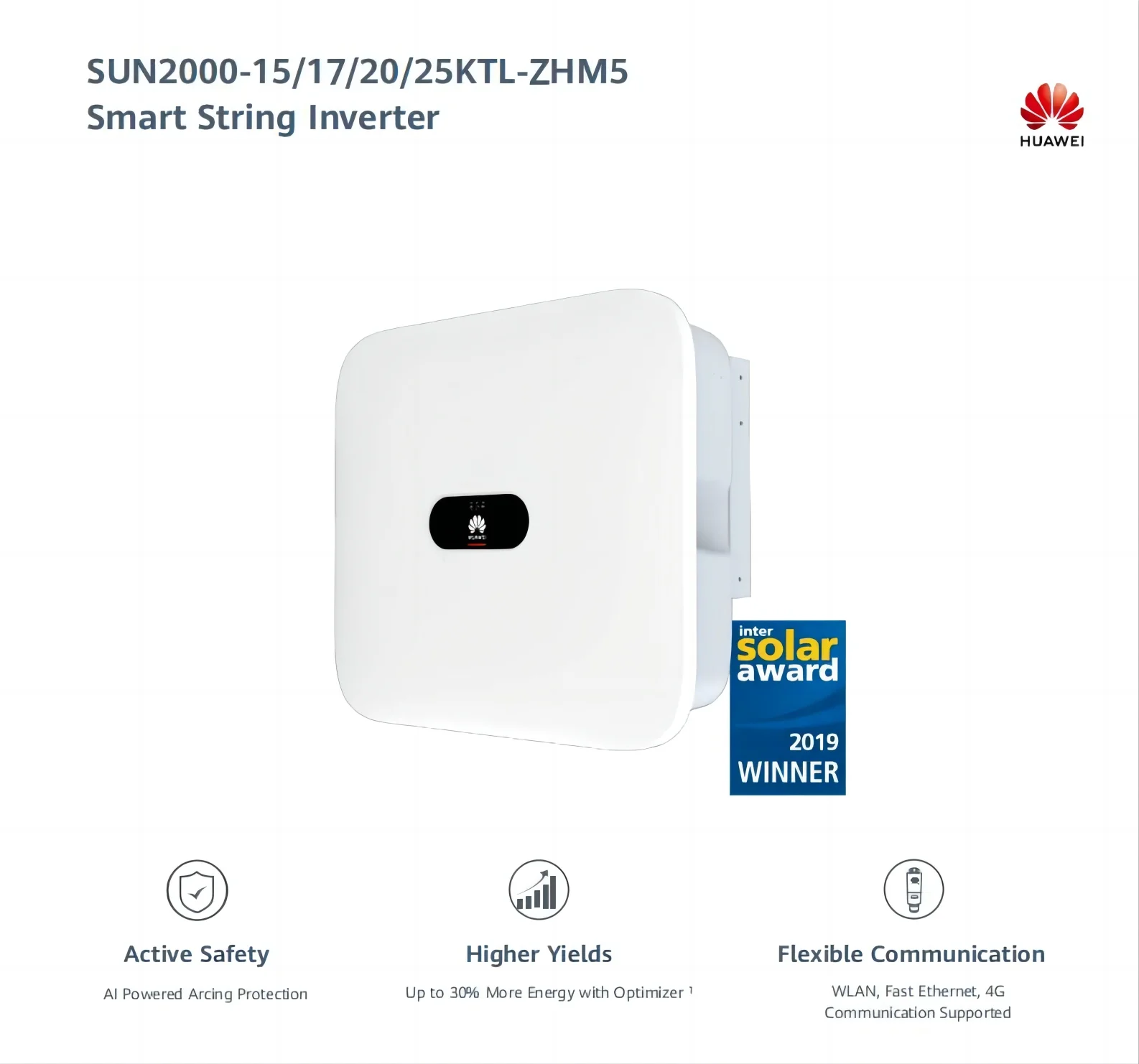 Huawei On Grid Inverter Sun2000-15/17/20/25ktl-zhm5 15kw 17kw 20kw 25kw ...