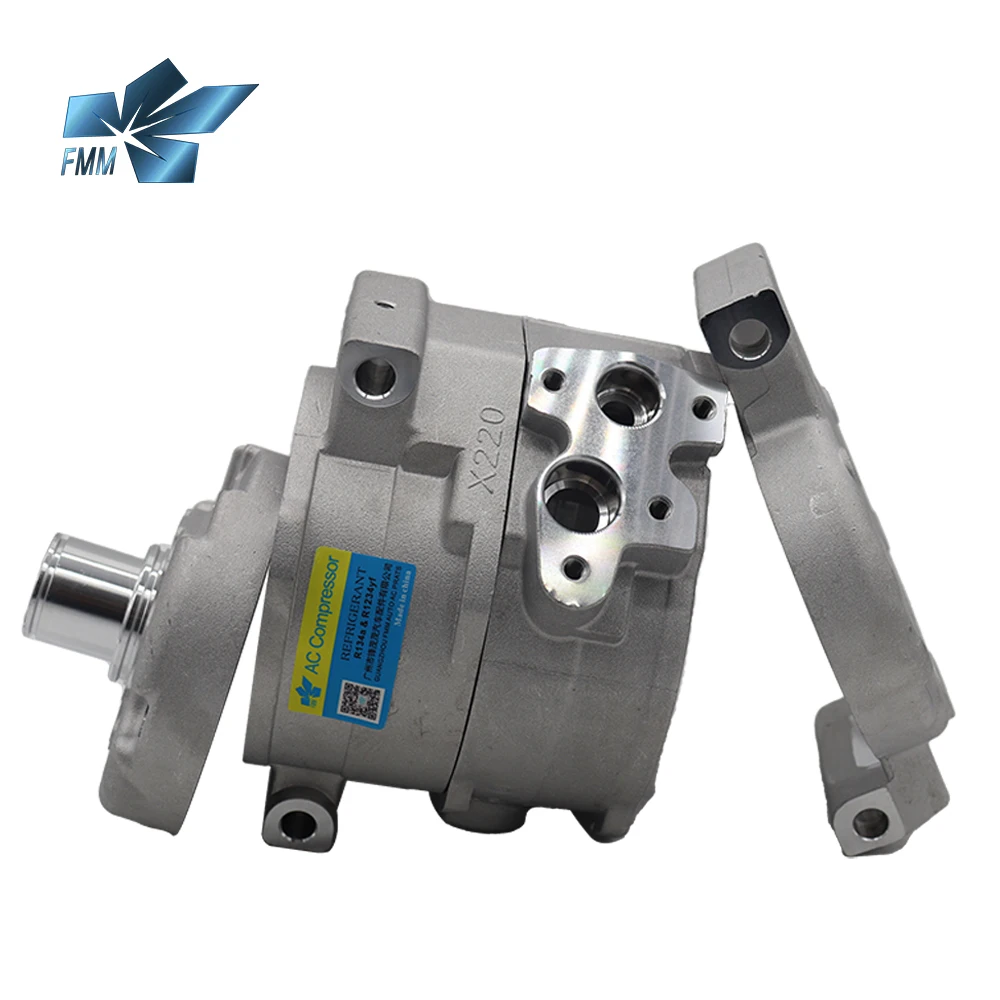Auto Air Conditioning Compressor Cylinder Block With Front Cover Back ...