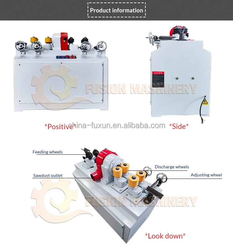 Top Quality Wood Round Bar Making Machine Rounding Rod Shovel Handle ...