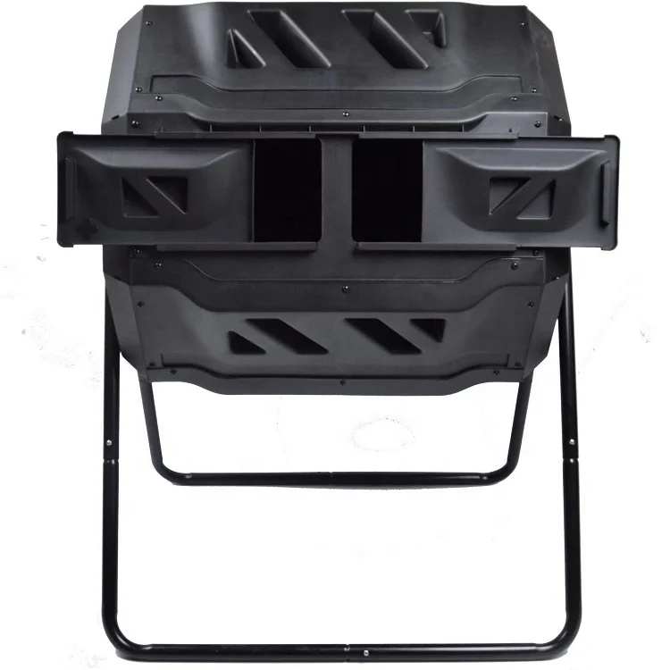 Garden Rolling 160l Compost Bin Tumbler Waste Tumbling Compost Barrel ...