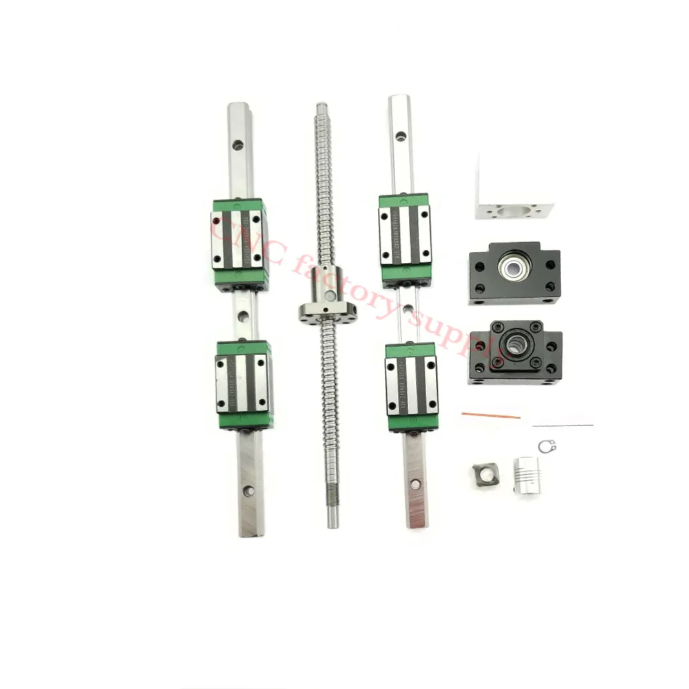 20mm Linear Motion Guide Rail HGR20 Cnc Linear Guides Rail Set Linear ...