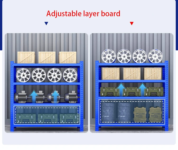 Heavy-Duty Supermarket Shelves for Warehouses Industrial Storage Rack ...