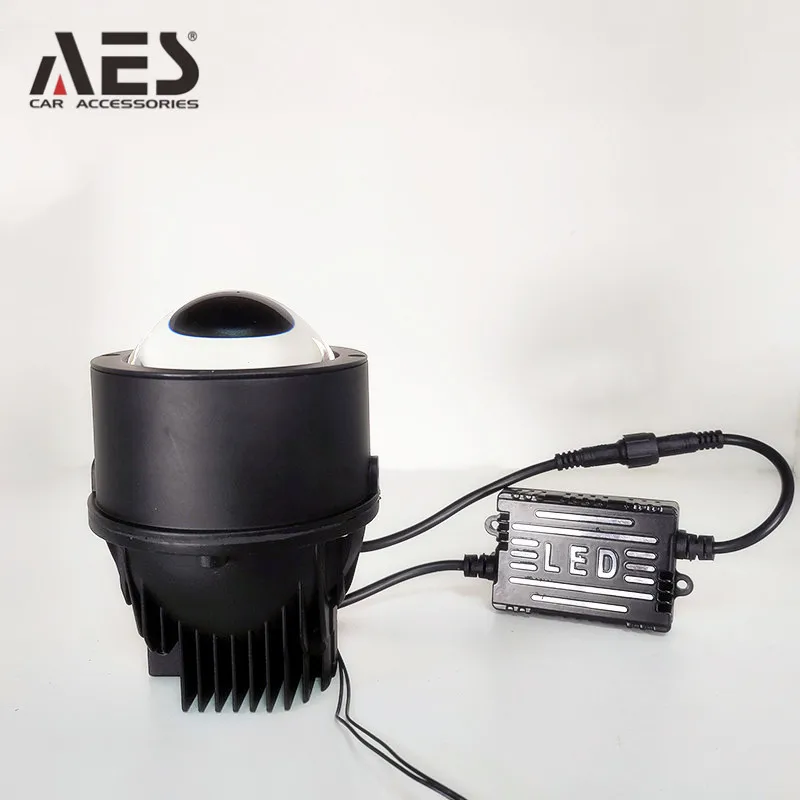 Car Accessories Aes Q8 5500k Bi Led Fog Light Tricolor High Power Foggy ...