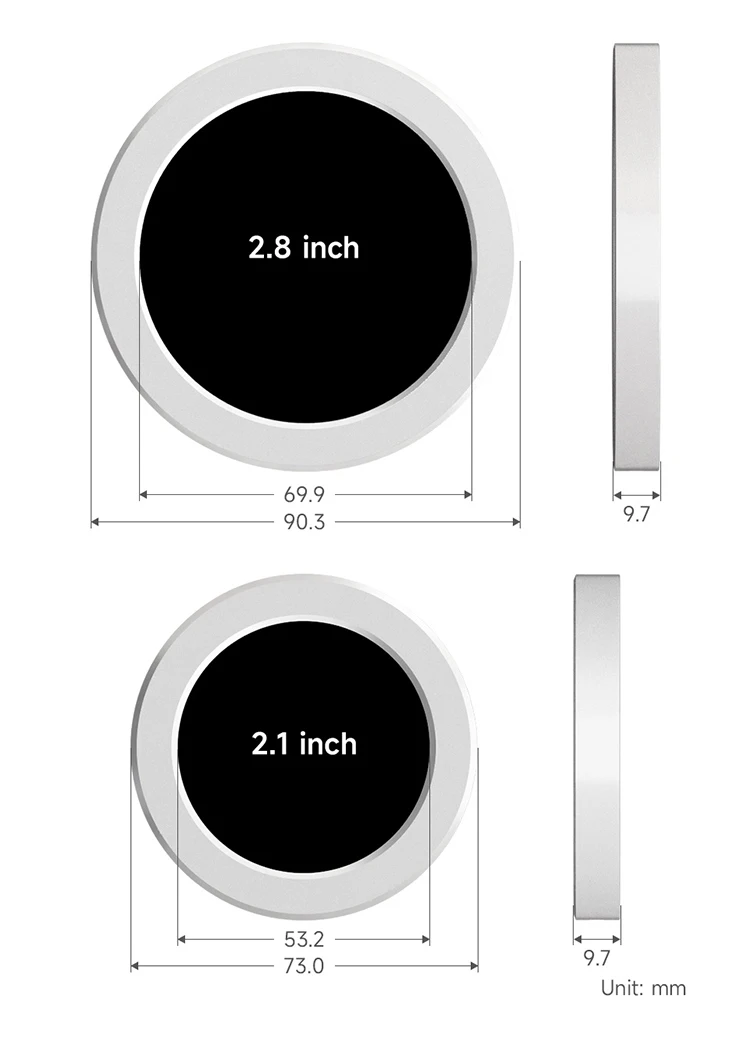Monitor CPU Temperature with 2.1 Inch and 2.8 Inch Screens