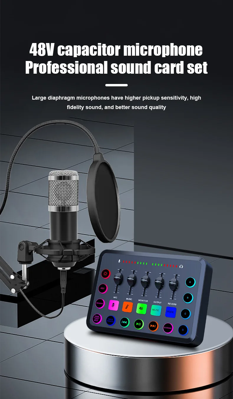 ISonger OEM Support Bm 800 Microphone Studio Condenser Microphone Kit ...