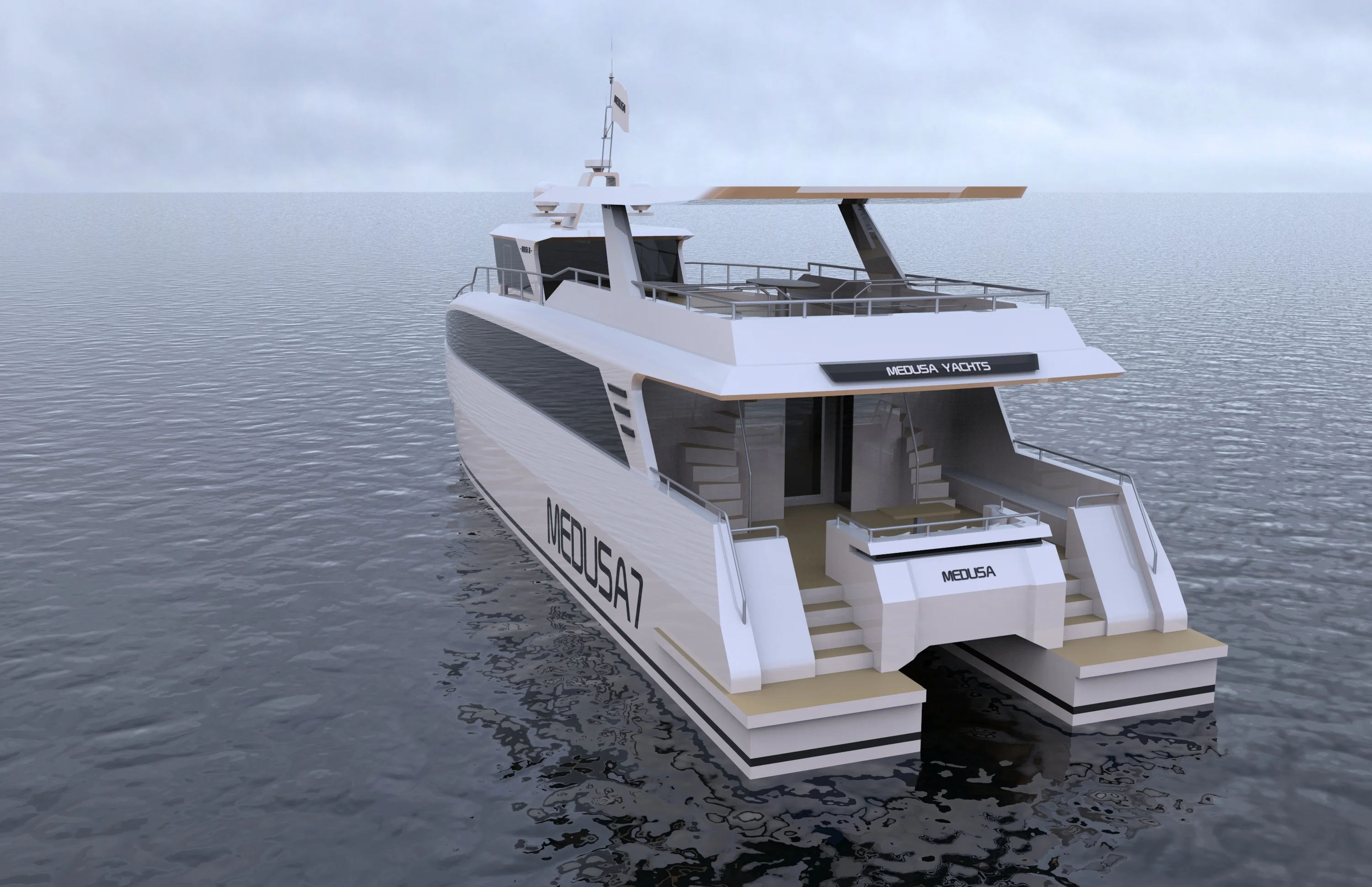 Allhouse Luxury 13m Aluminium Catamaran Yacht - Inboard Engine Power