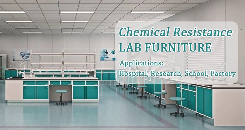 Lab072 Laboratory Benches With Storage Cabinets Chemical Resistance ...