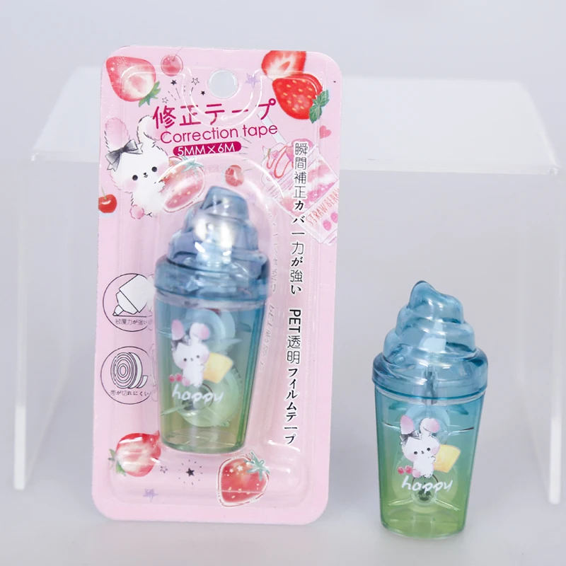 Kawaii Cute White Correction Tape New Release Cartoon Drink Shape ...