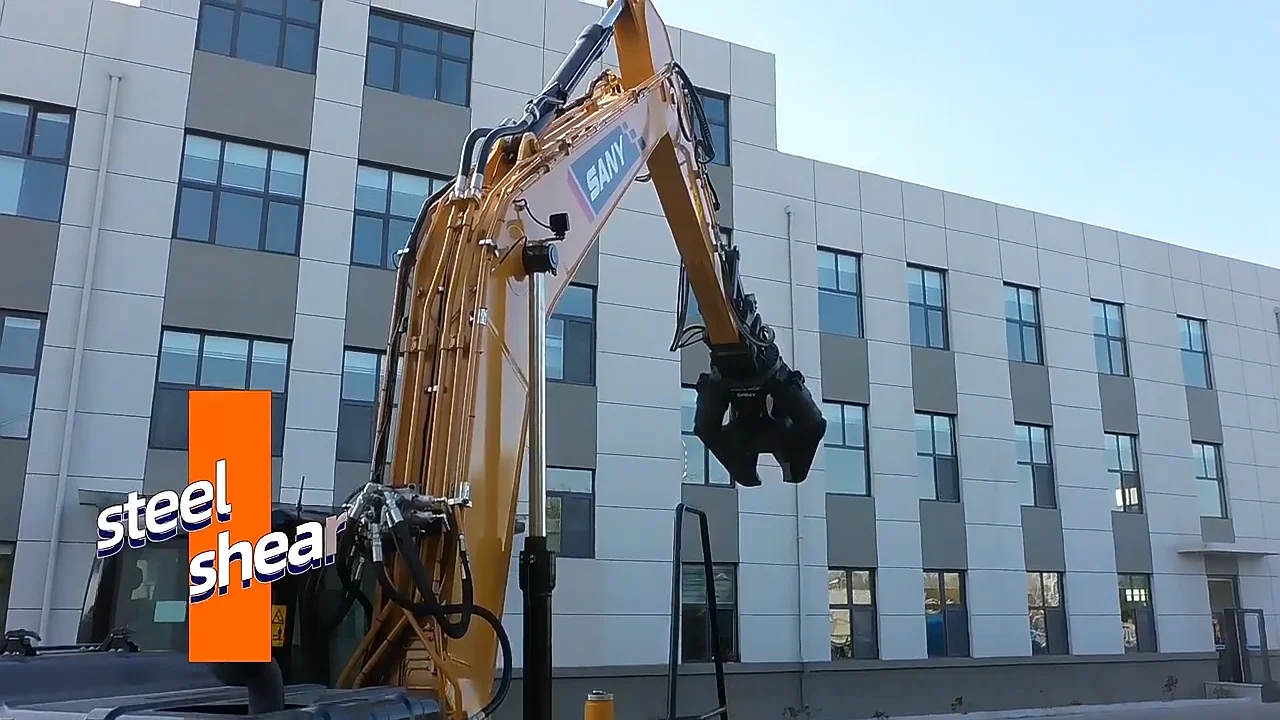 Jisan 20-30 Ton Excavator Hydraulic Shear For Metal Cutting Hydraulic ...