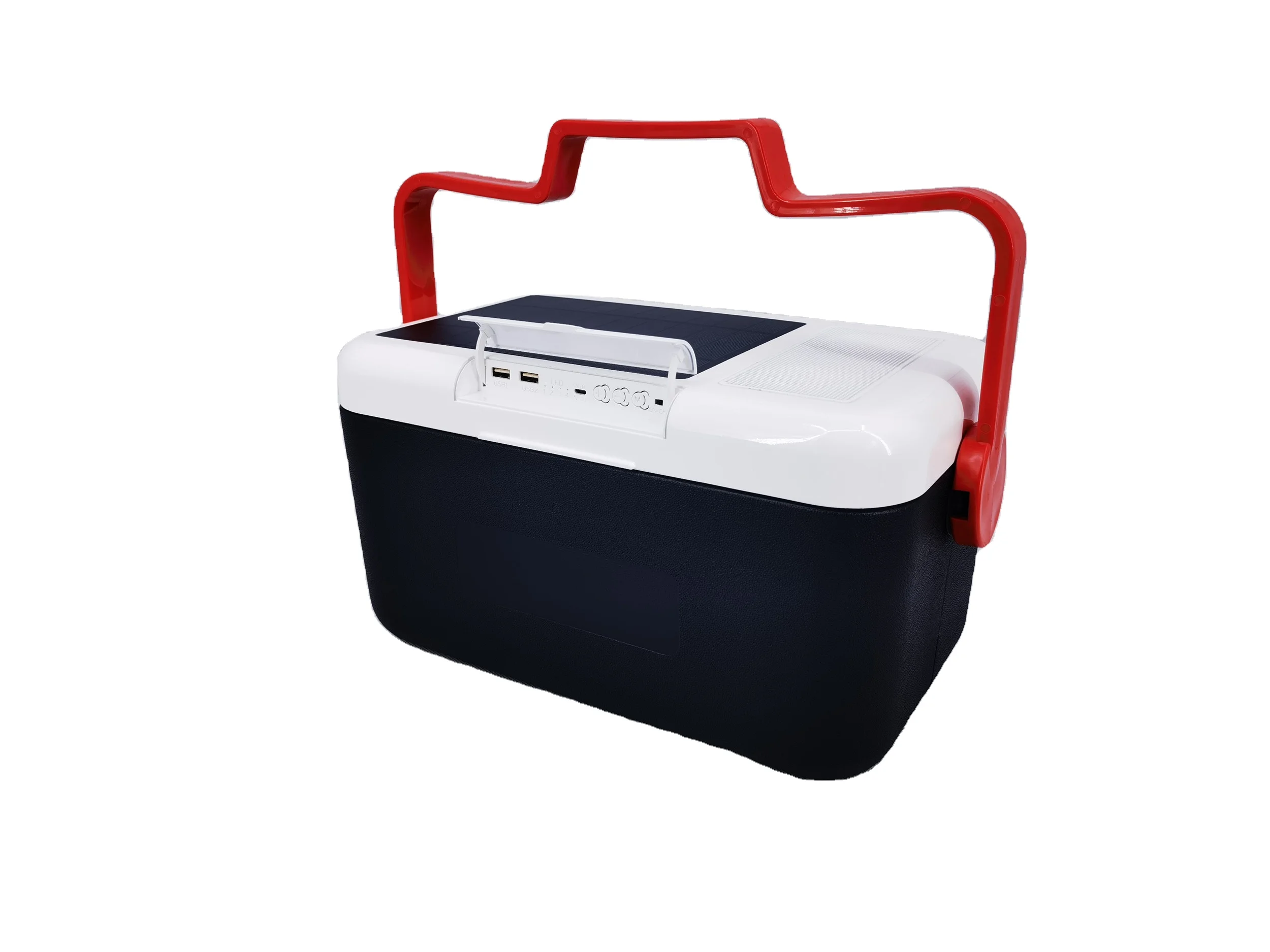 Latest Design 9l Cooler Box With Solar Panel And Bluetooth Speaker ...