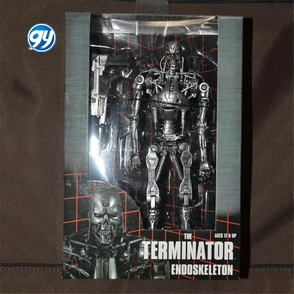 Terminator T800 Skeleton & T1000 Action Figures Boxed - NECA Military ...