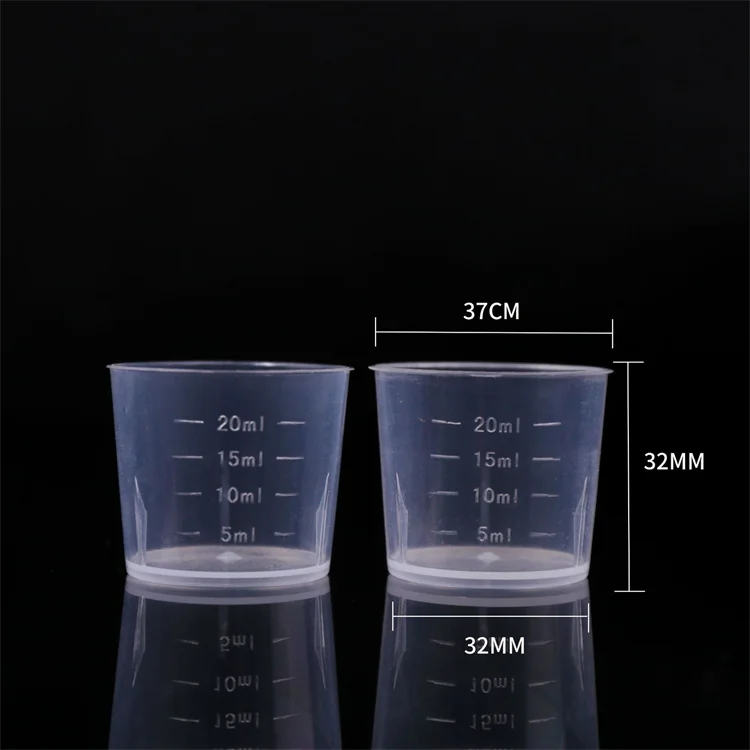 20ml 30ml Small Measured Cup Pp Plastic Liquid Measuring Cup With Scale ...