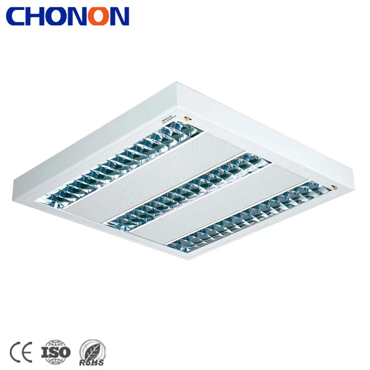 Office Project Electronic Ballast Surface Mounted T5 Fluorescent Grille ...