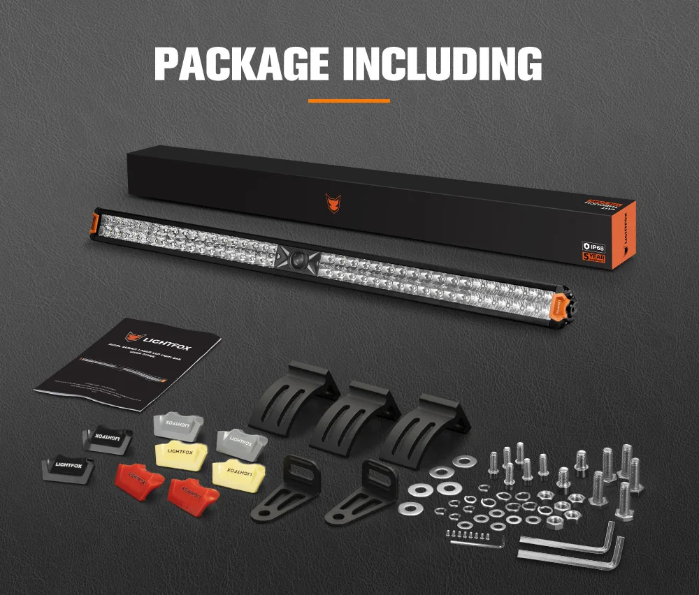 LIGHTFOX 42 Inch 228W Offroad LED Light Bar - Double Row Laser