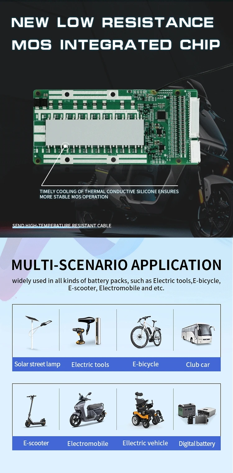 Kls 24v 40a 7s Pcb Bms Protection Board For Solar 18650 Li-ion Lithium ...