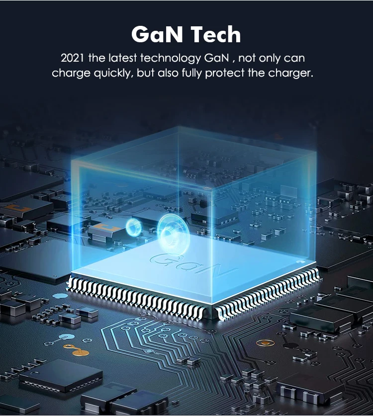 2021 Gan Technology 65w Fast Charging Multi-port Travel 100 Watt ...